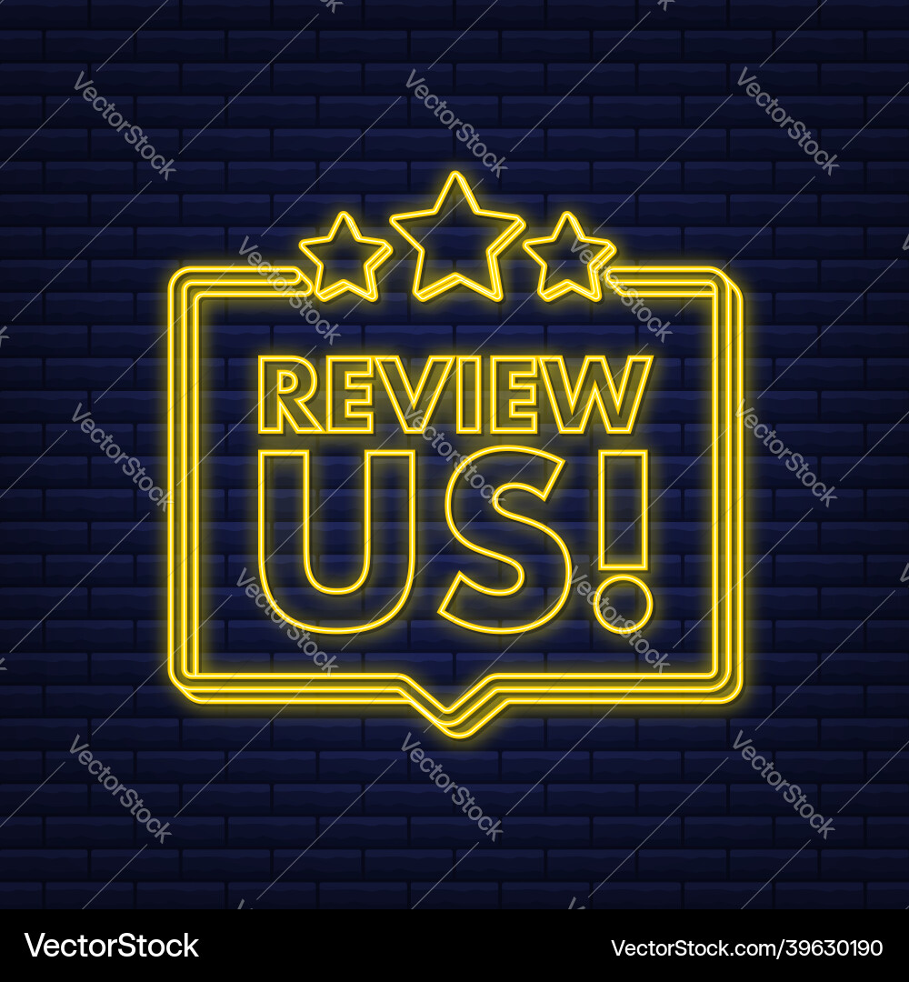 Review us user rating concept and rate Royalty Free Vector