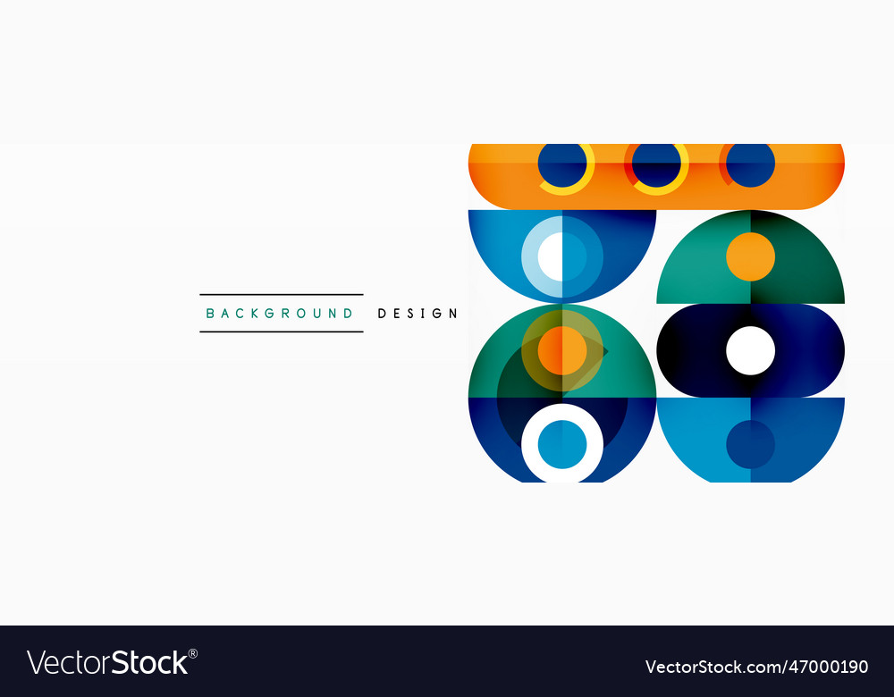 Simple circles and round elements pattern Vector Image