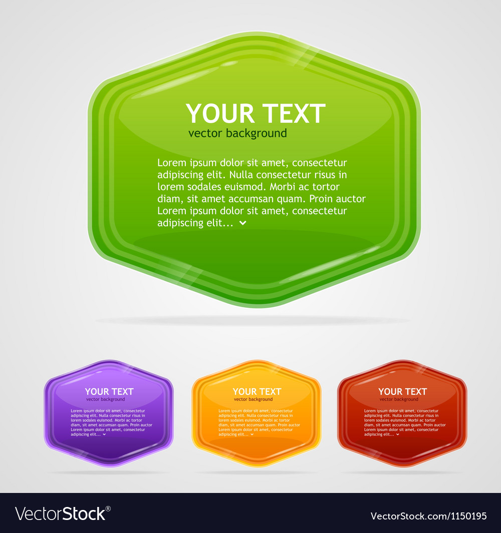 Abstract speech bubbles Royalty Free Vector Image