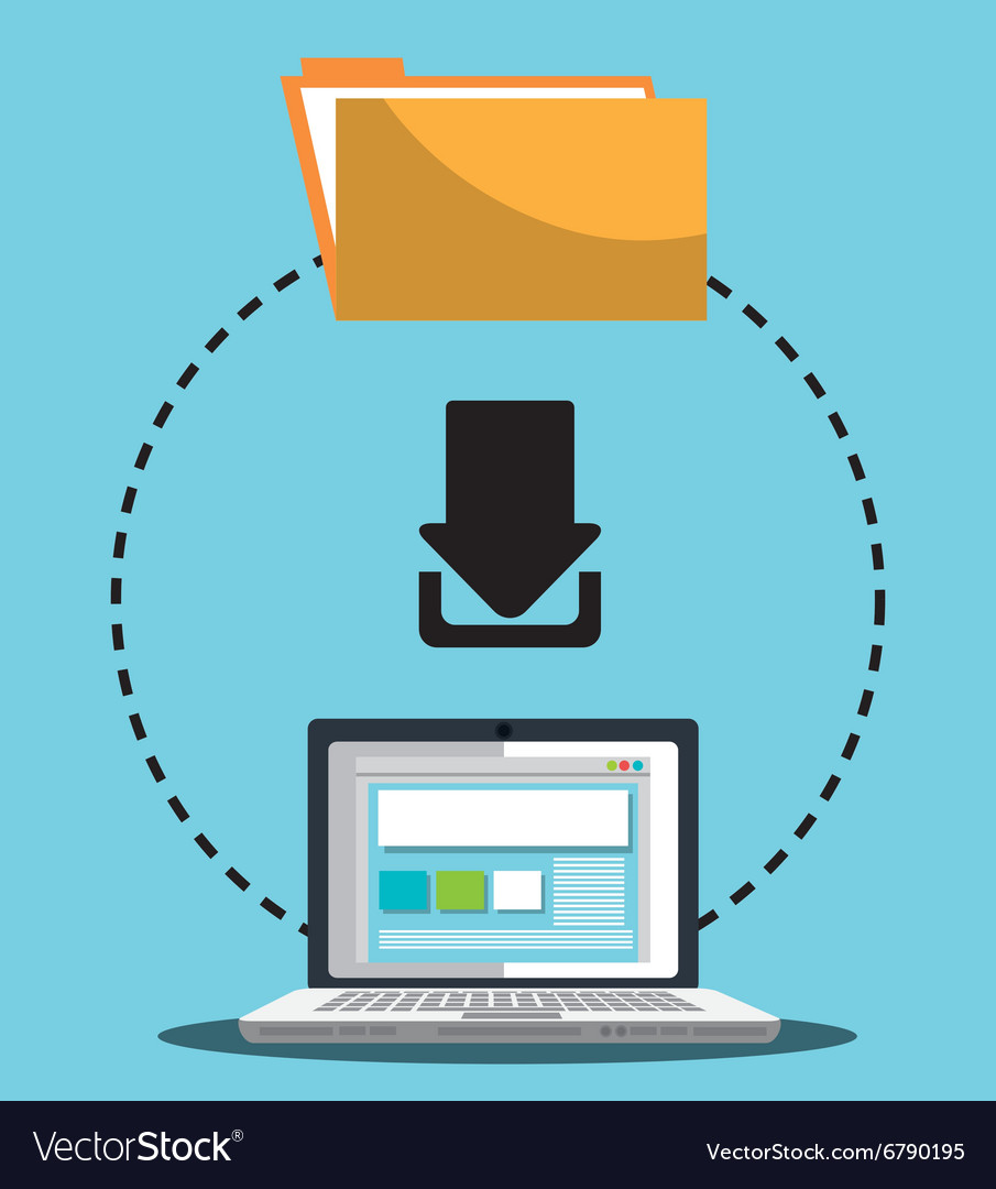 Computing security system Royalty Free Vector Image