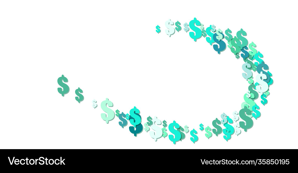 Dollar money currency symbol background Royalty Free Vector