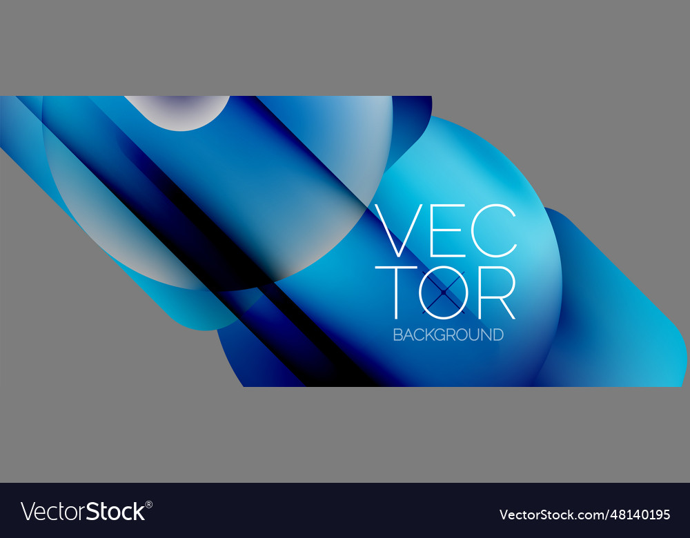 Dynamic Bright Colorful Geometric Elements Vector Image