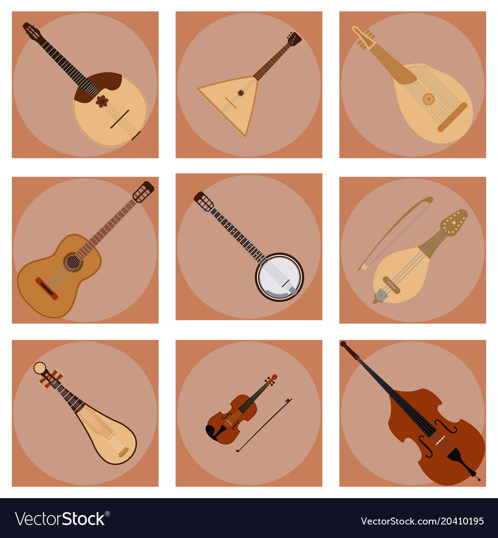 Stringed dreamed musical instruments classical Vector Image Stringed dreamed musical instruments classical Vector Image