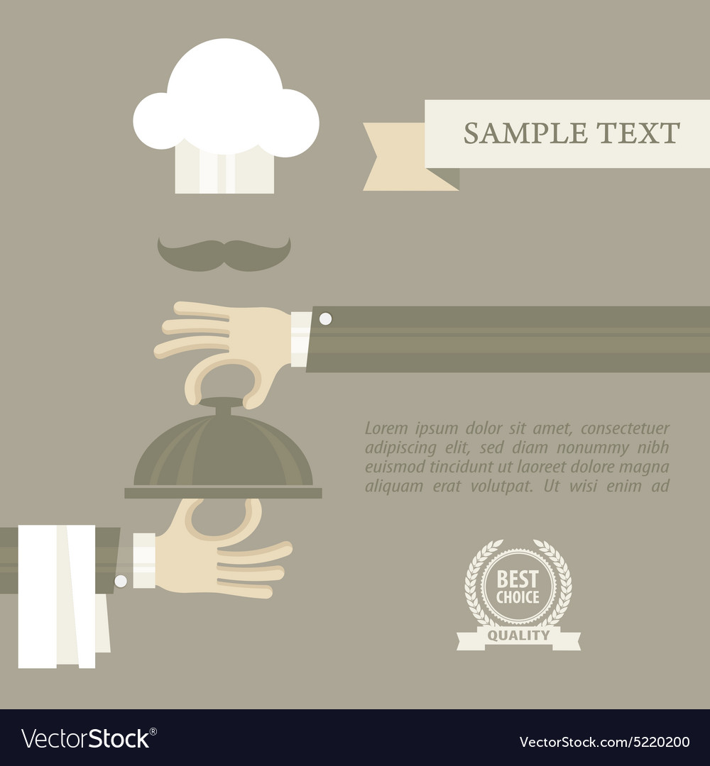 Chef concept Royalty Free Vector Image - VectorStock
