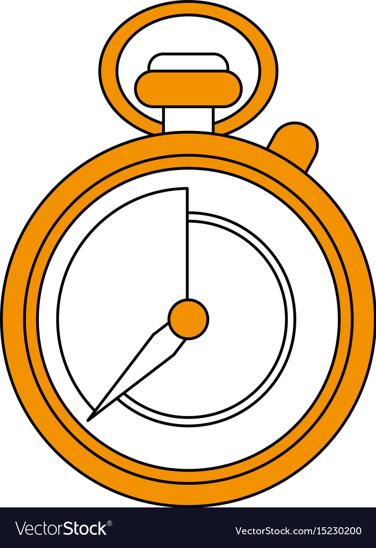 Chronometer flat Royalty Free Vector Image - VectorStock