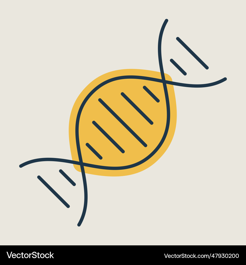 Dna icon medical sign Royalty Free Vector Image