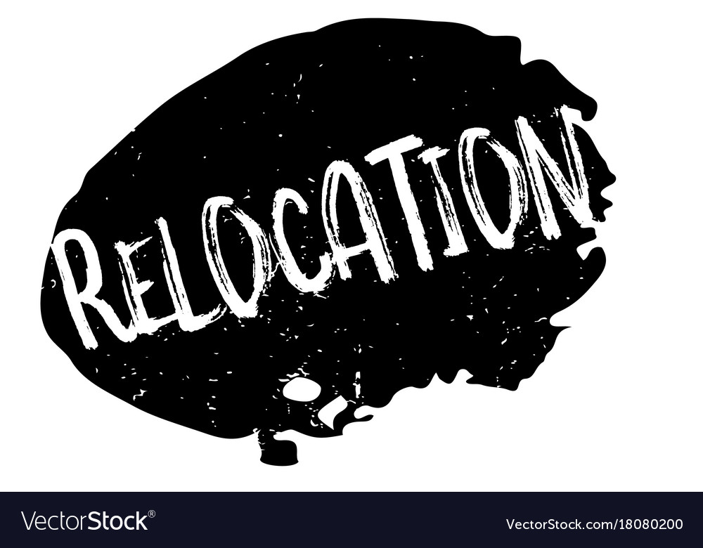 Relocation rubber stamp Royalty Free Vector Image