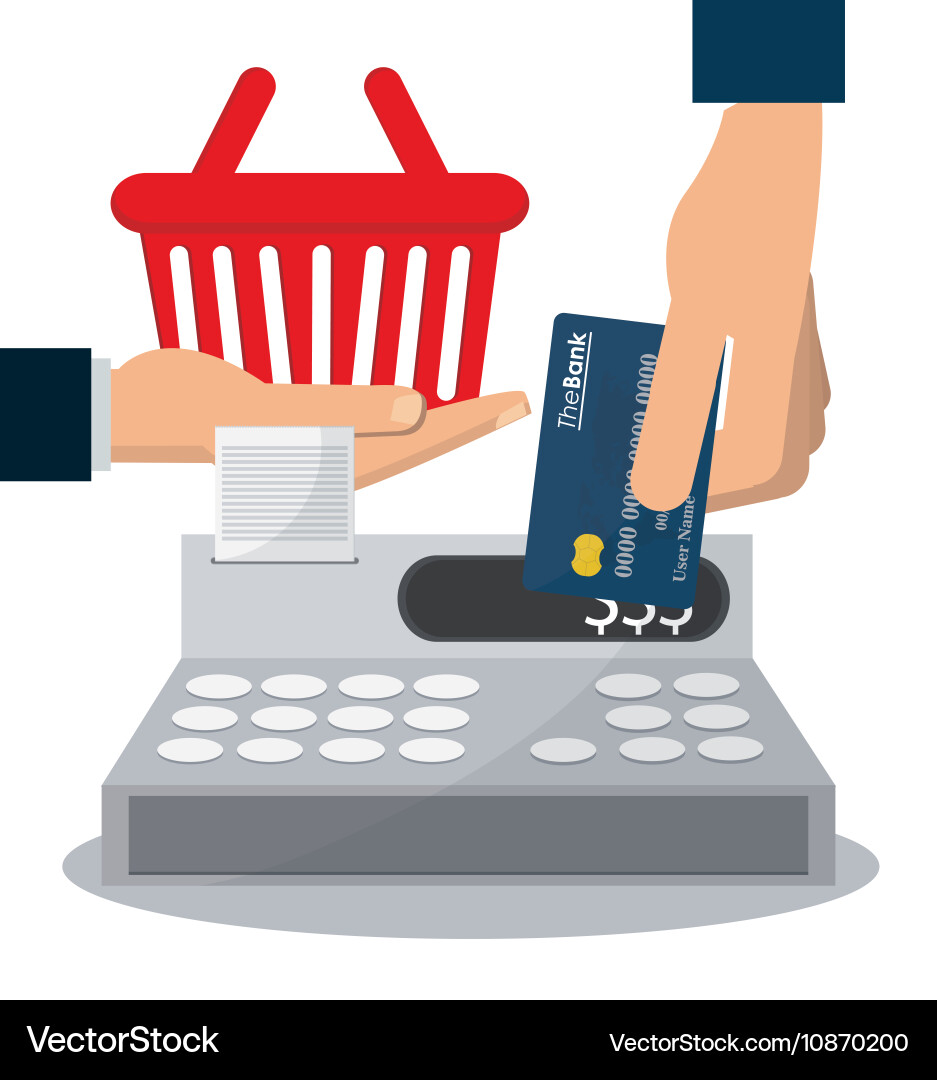 Shopping commerce and market design Royalty Free Vector