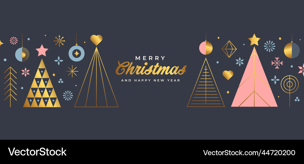 Simple holiday christmas card 3 Royalty Free Vector Image