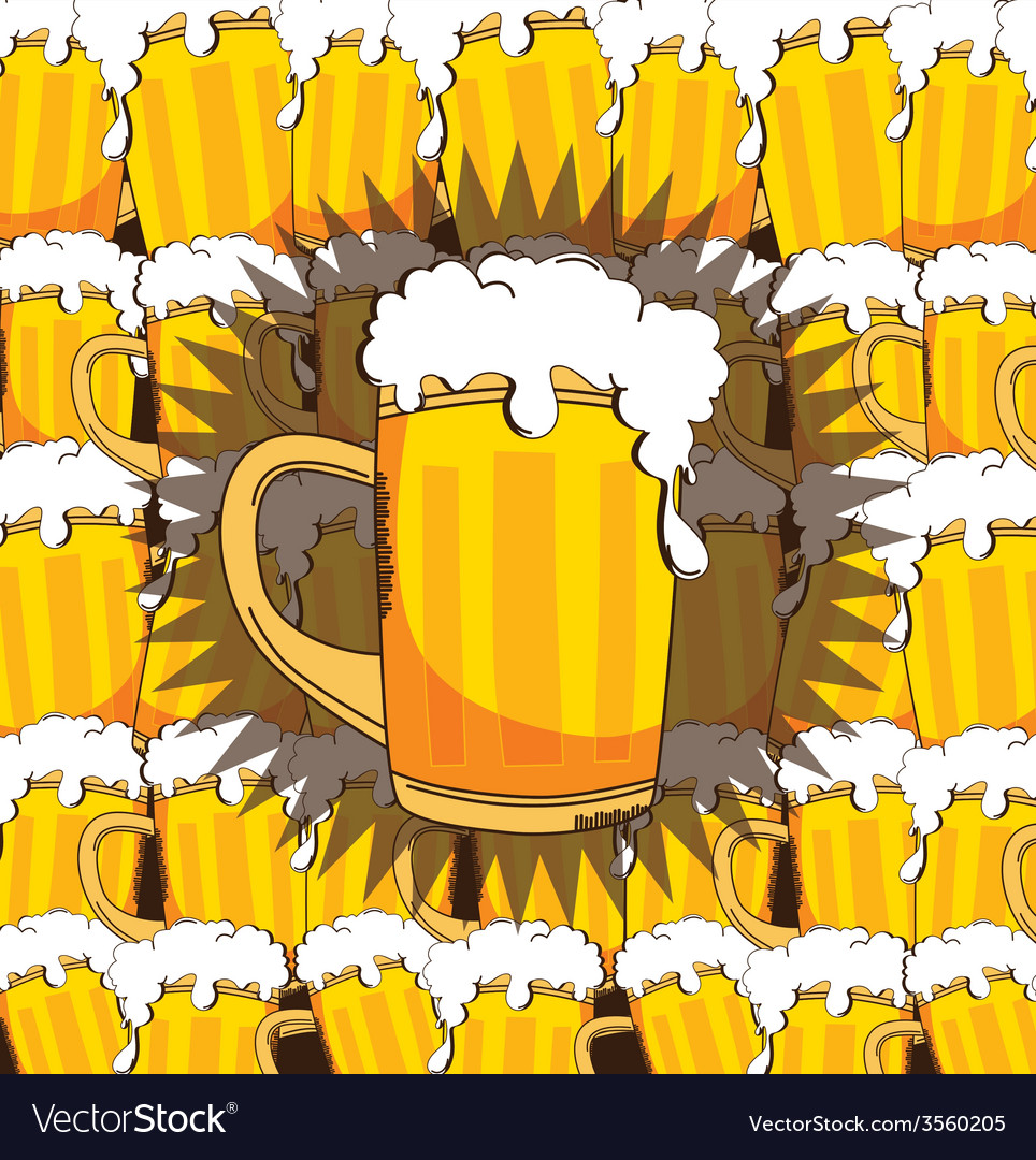 Cold beer Royalty Free Vector Image - VectorStock