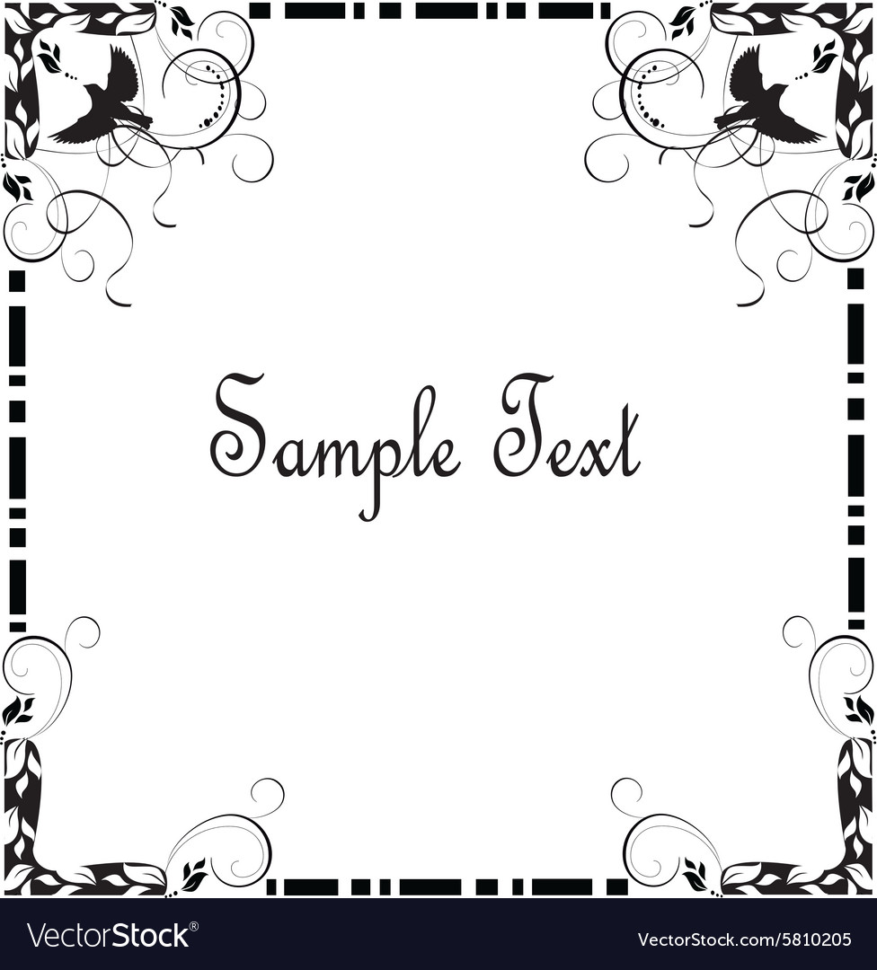 Frame pattern Royalty Free Vector Image - VectorStock