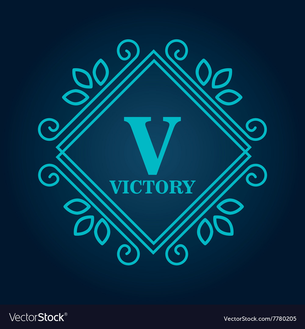 Monogram background design Royalty Free Vector Image