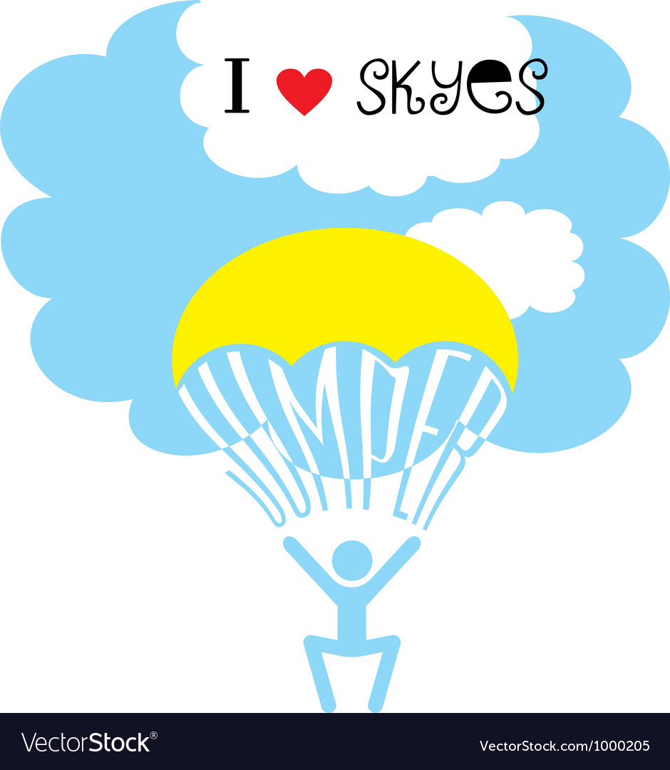 Skydiving Royalty Free Vector Image - VectorStock