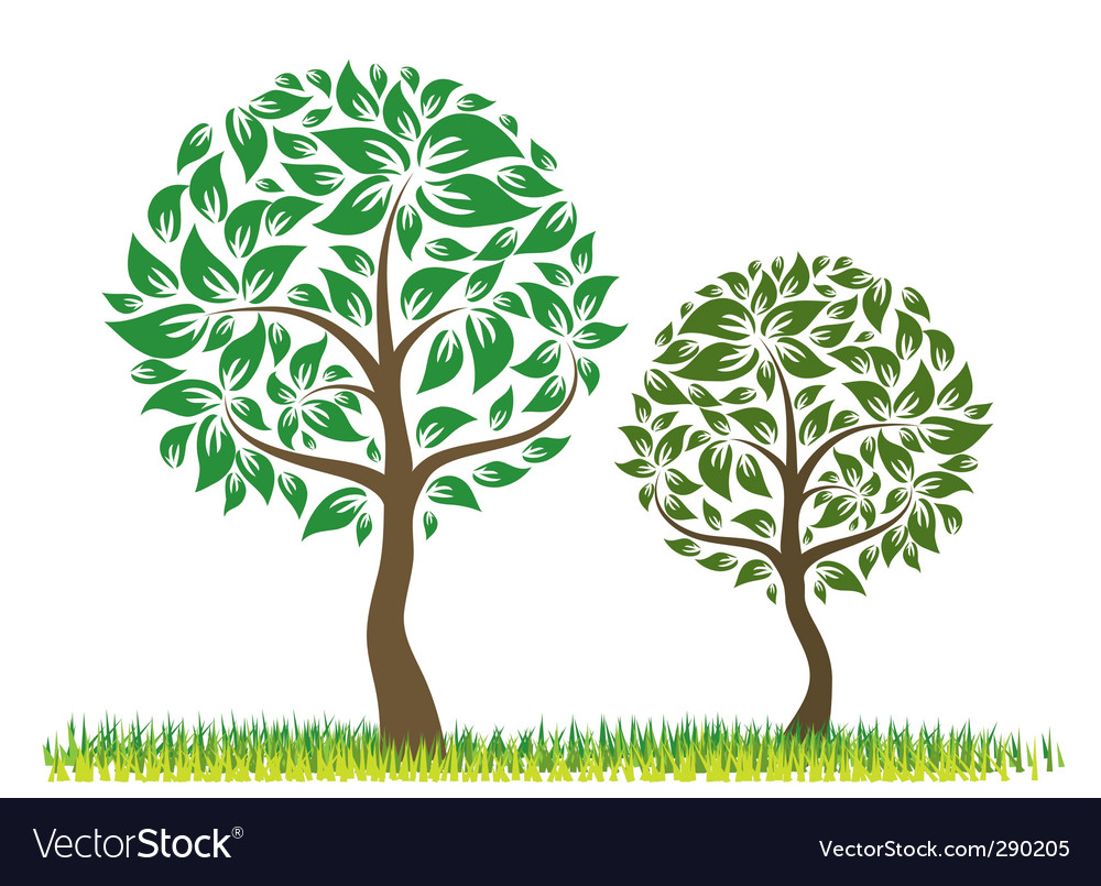 Tree abstract background Royalty Free Vector Image