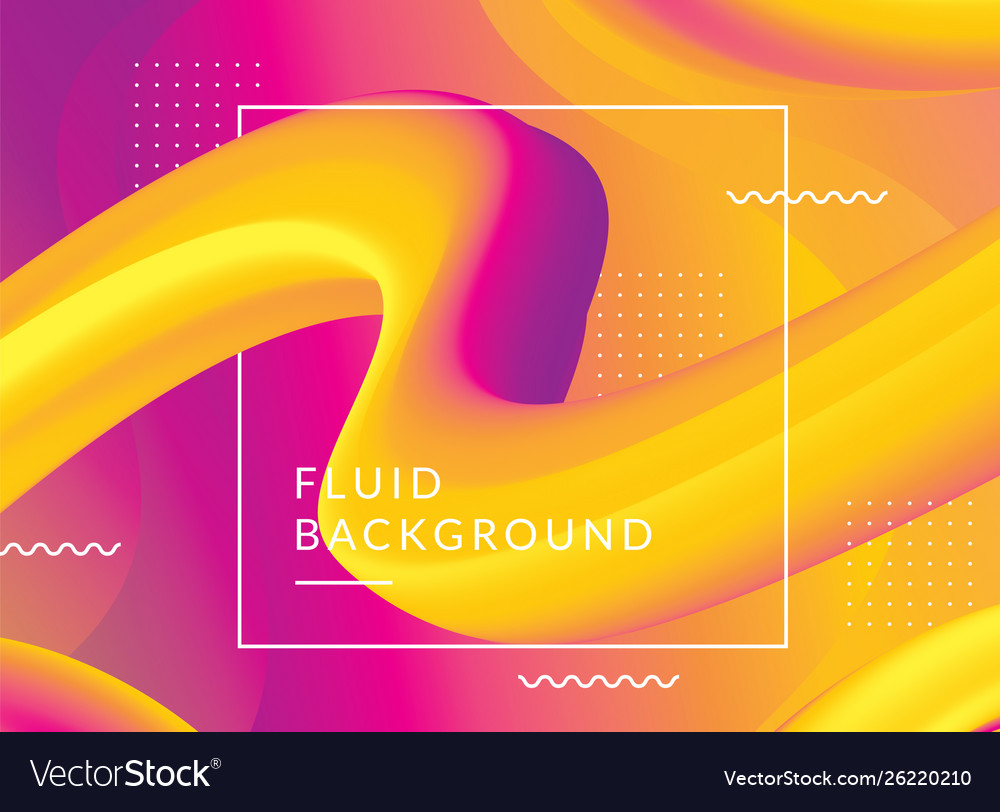 3d fluid shape Royalty Free Vector Image - VectorStock