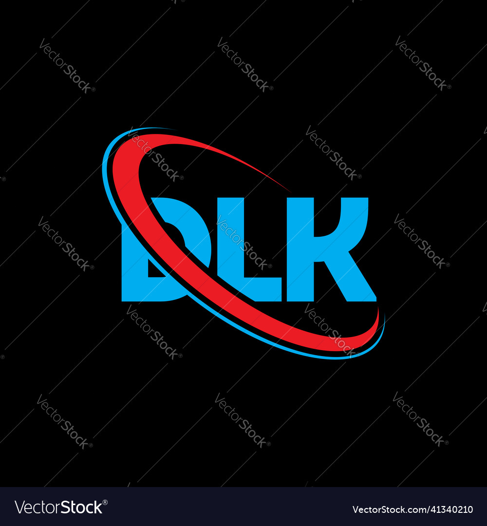 Dlk logo letter design Royalty Free Vector Image