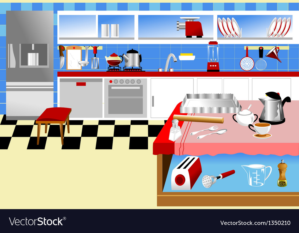 Kitchen Royalty Free Vector Image - VectorStock