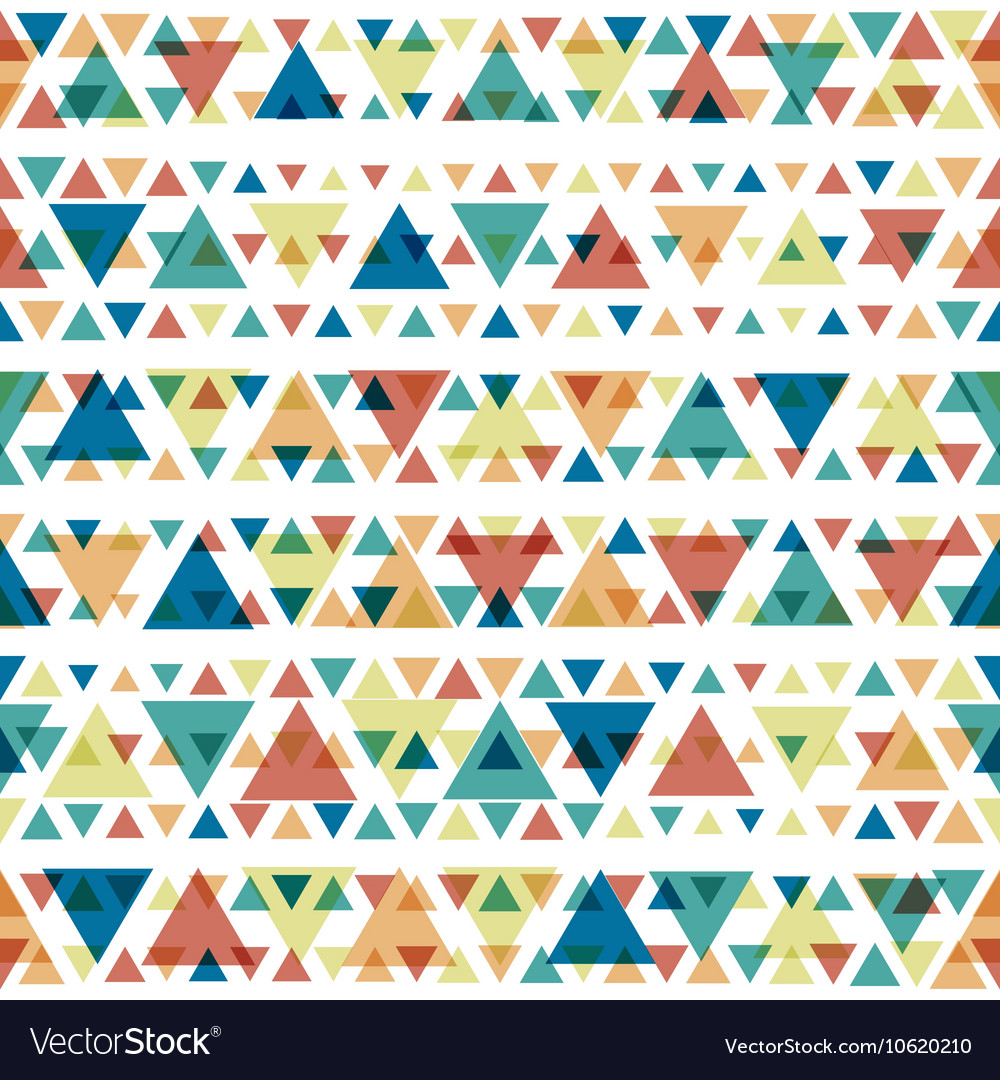 Seamless color triangles pattern Royalty Free Vector Image