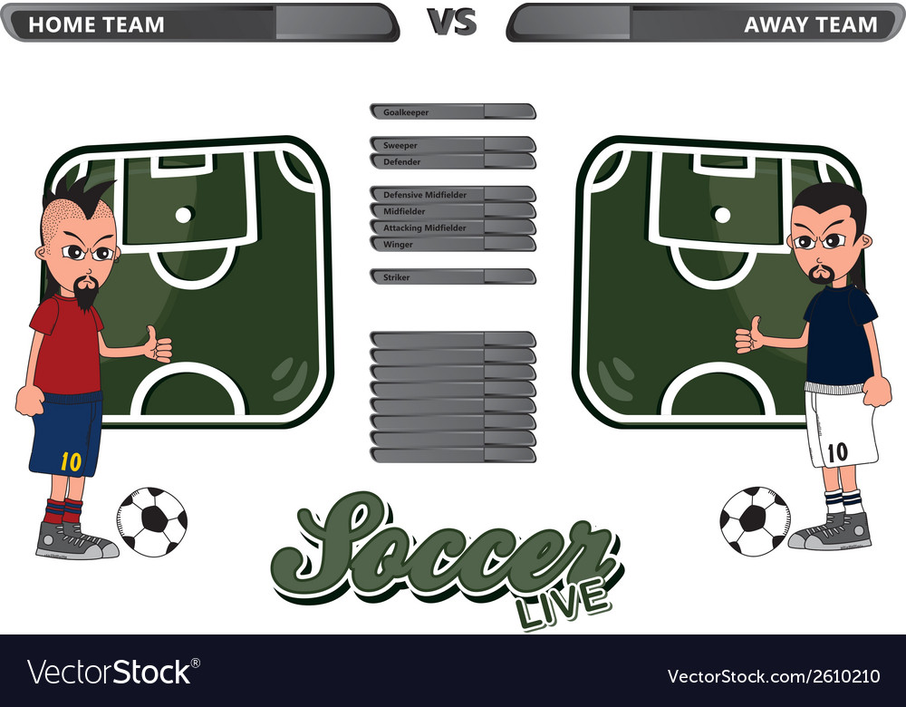 Soccer design elements Royalty Free Vector Image