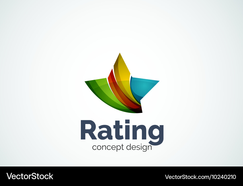 Star logo template rating or best choice concept Vector Image