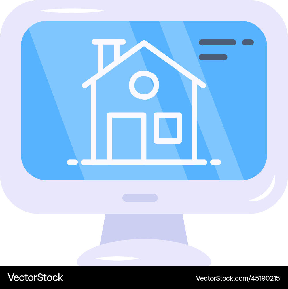 A handy flat icon of architectural plan Royalty Free Vector