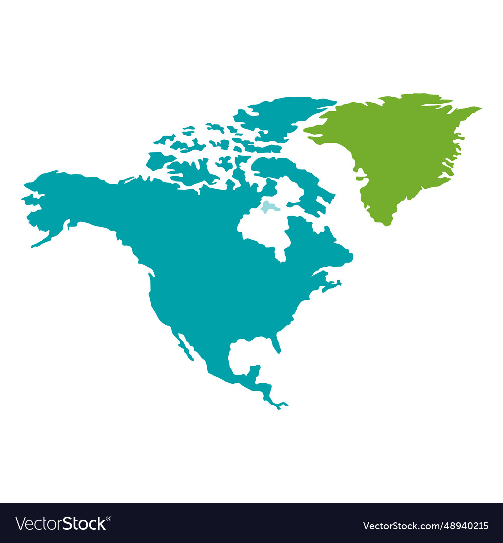 North america continental map Royalty Free Vector Image North america continental map Royalty Free Vector Image