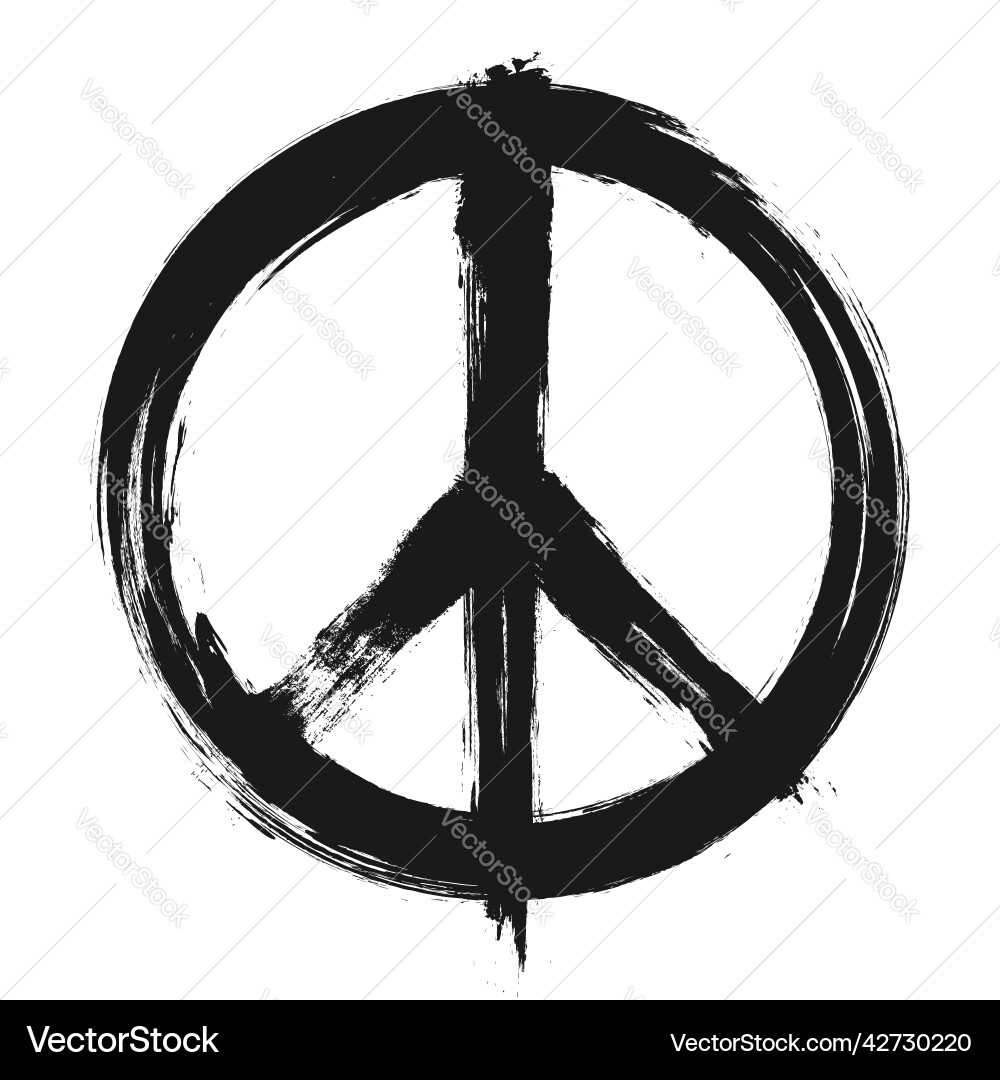 Campaign for nuclear disarmament cnd symbol Vector Image