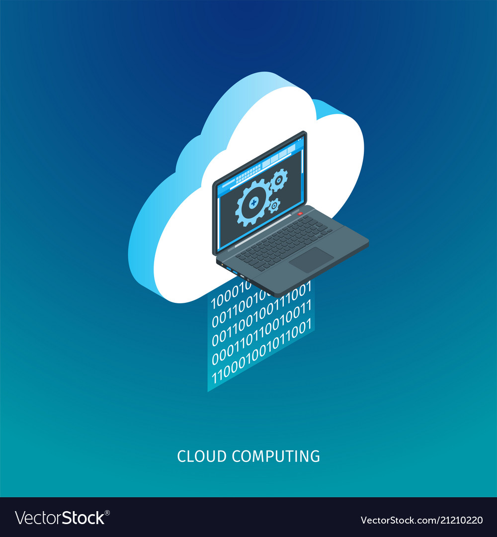 Cloud computing concept Royalty Free Vector Image