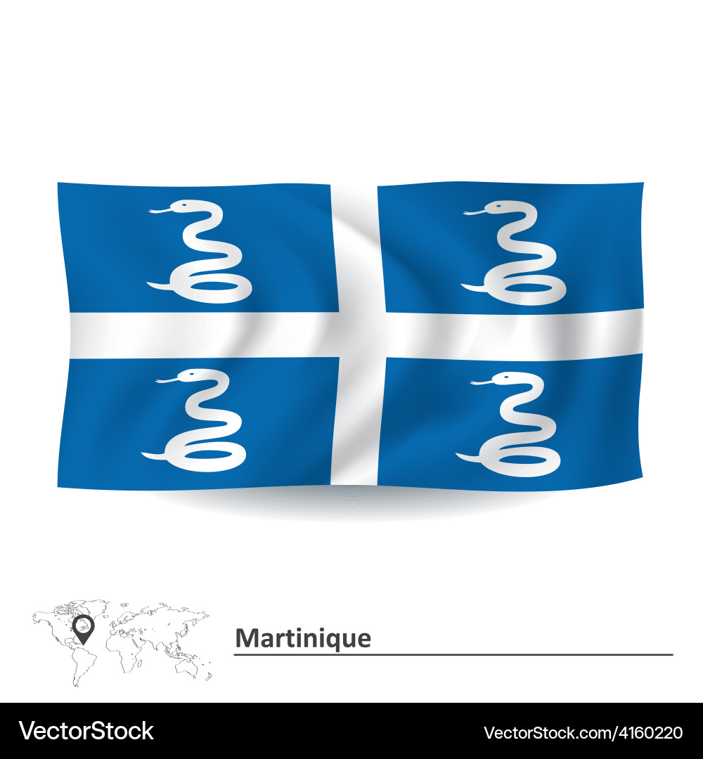 Flag of martinique Royalty Free Vector Image - VectorStock