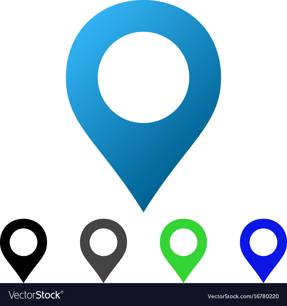 Map marker flat gradient icon Royalty Free Vector Image