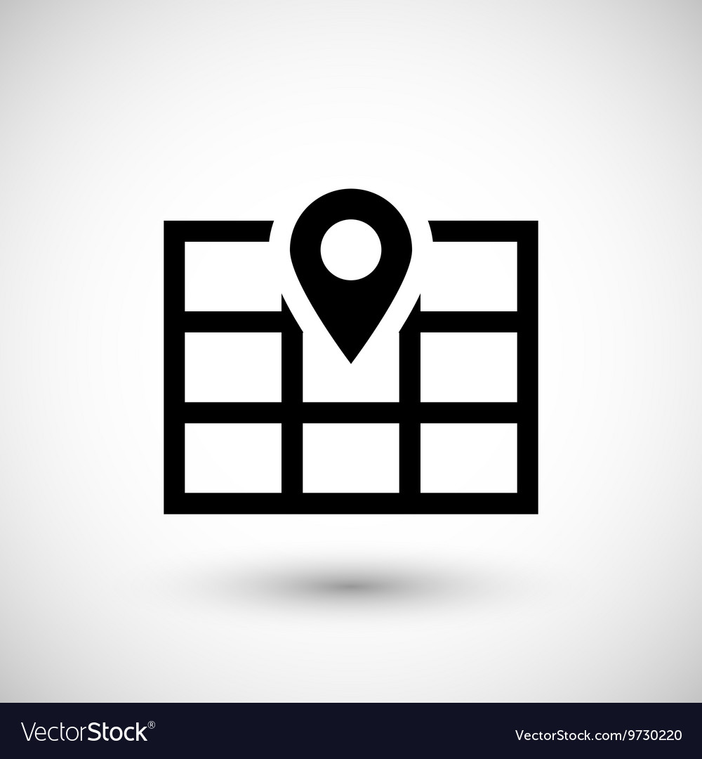 Map pointer icon Royalty Free Vector Image - VectorStock