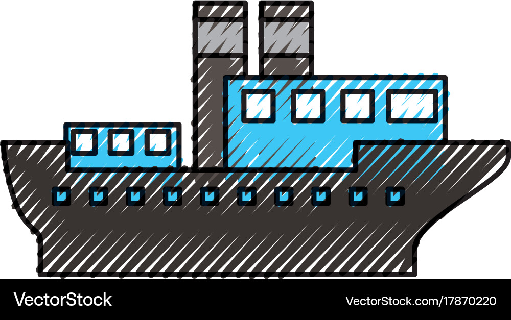 Sea transportation logistic maritime shipping Vector Image