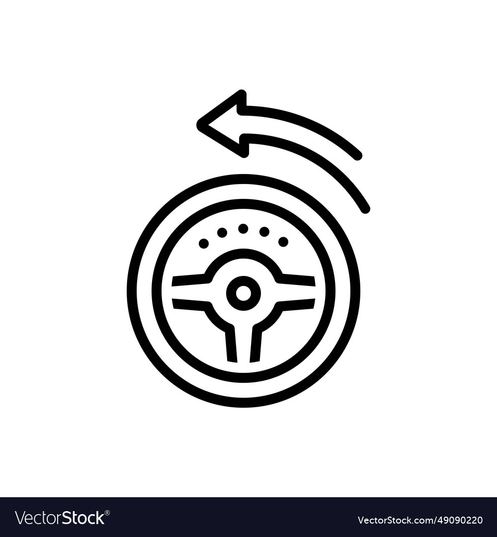 Turn Royalty Free Vector Image - VectorStock