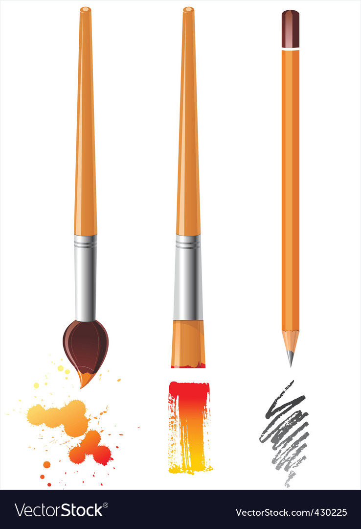Art tools Royalty Free Vector Image - VectorStock