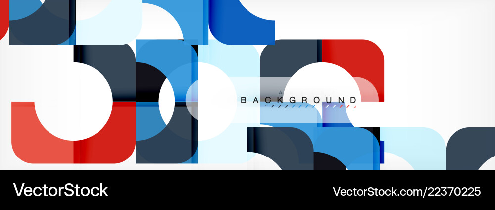 Color square shapes geometric modern abstract Vector Image