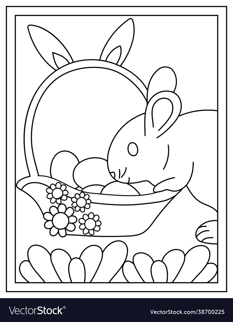 Easter rabbit Royalty Free Vector Image - VectorStock