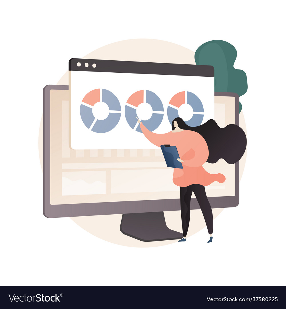 Landing page development abstract concept Vector Image