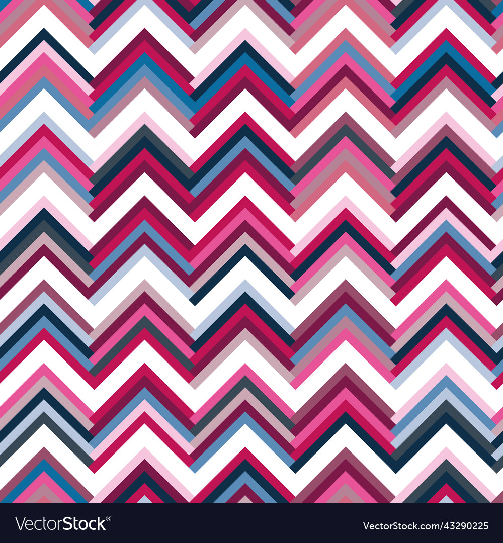 Multi color chevron tile background Royalty Free Vector