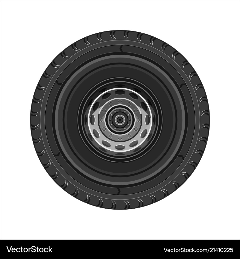 Wheel of car Royalty Free Vector Image - VectorStock