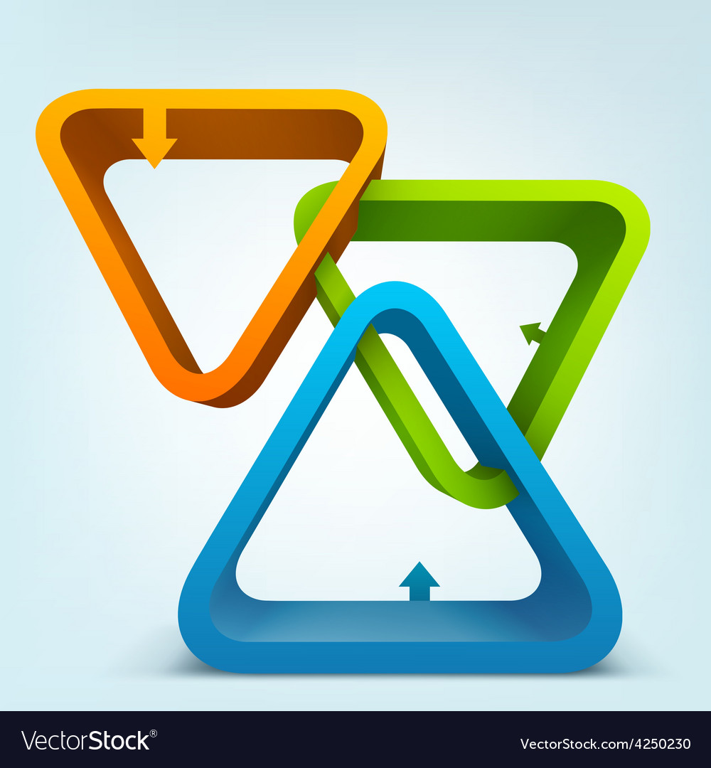Abstract 3d frames Royalty Free Vector Image - VectorStock