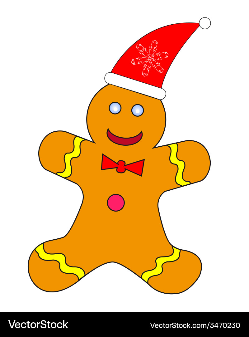 Christmas gingerbread Royalty Free Vector Image