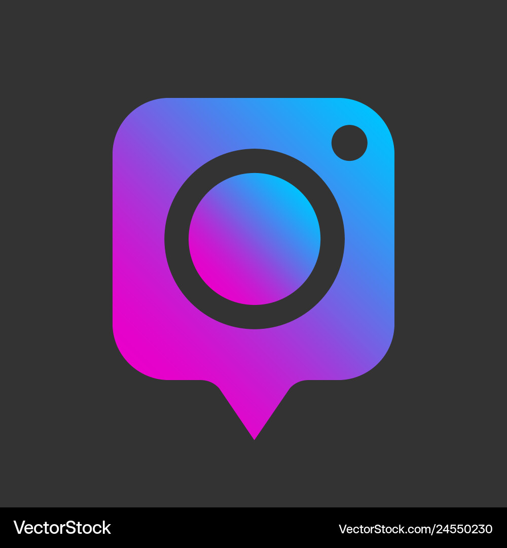 Colorful image icon photo digital camera Vector Image