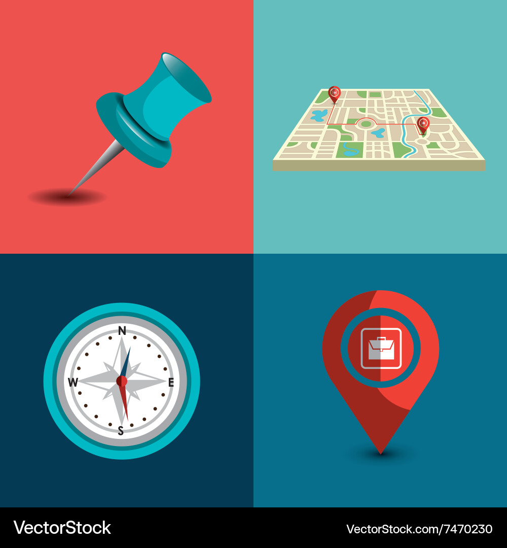 Gps navigation technology Royalty Free Vector Image