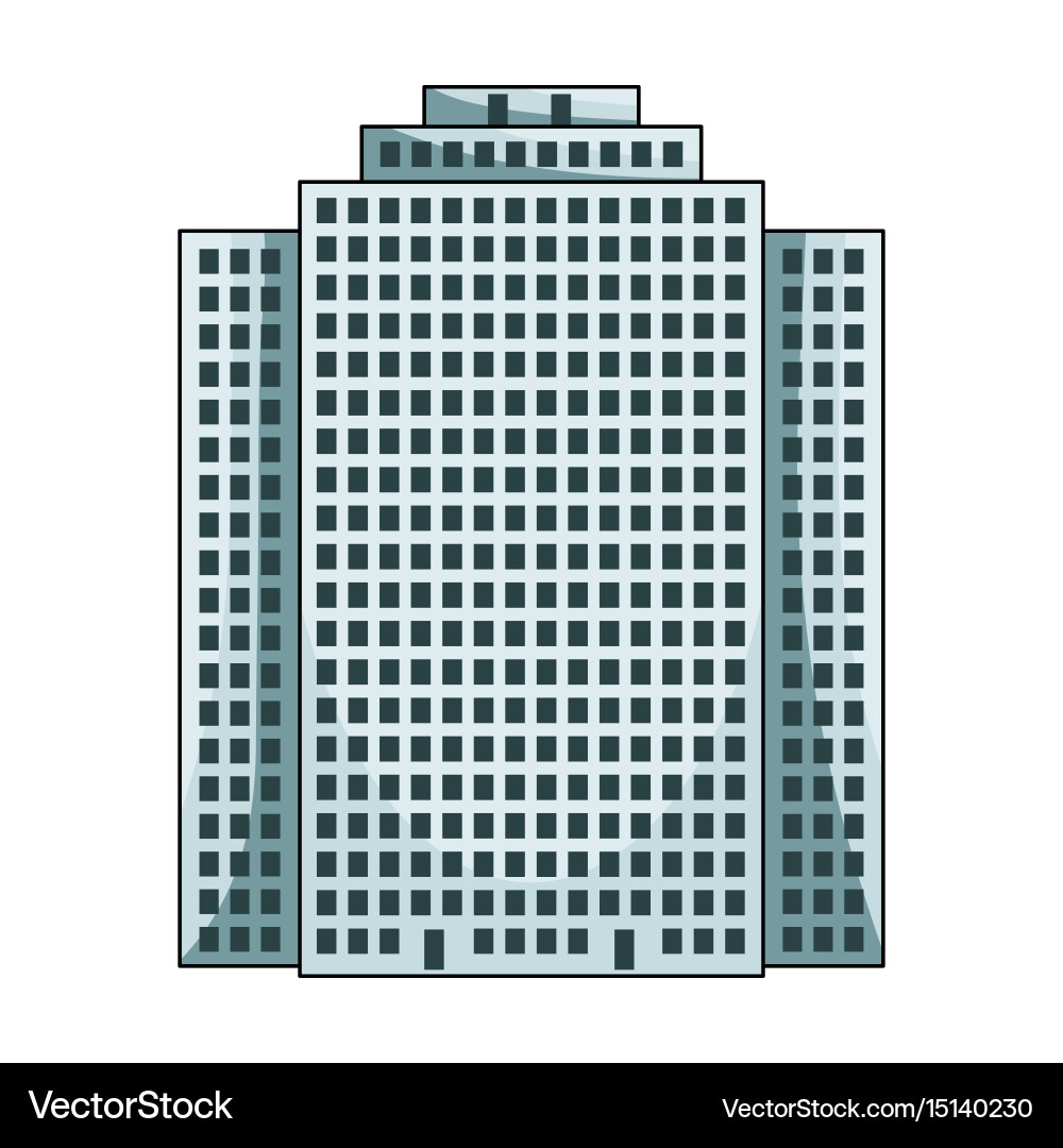 High-rise building skyscraperrealtor single icon Vector Image