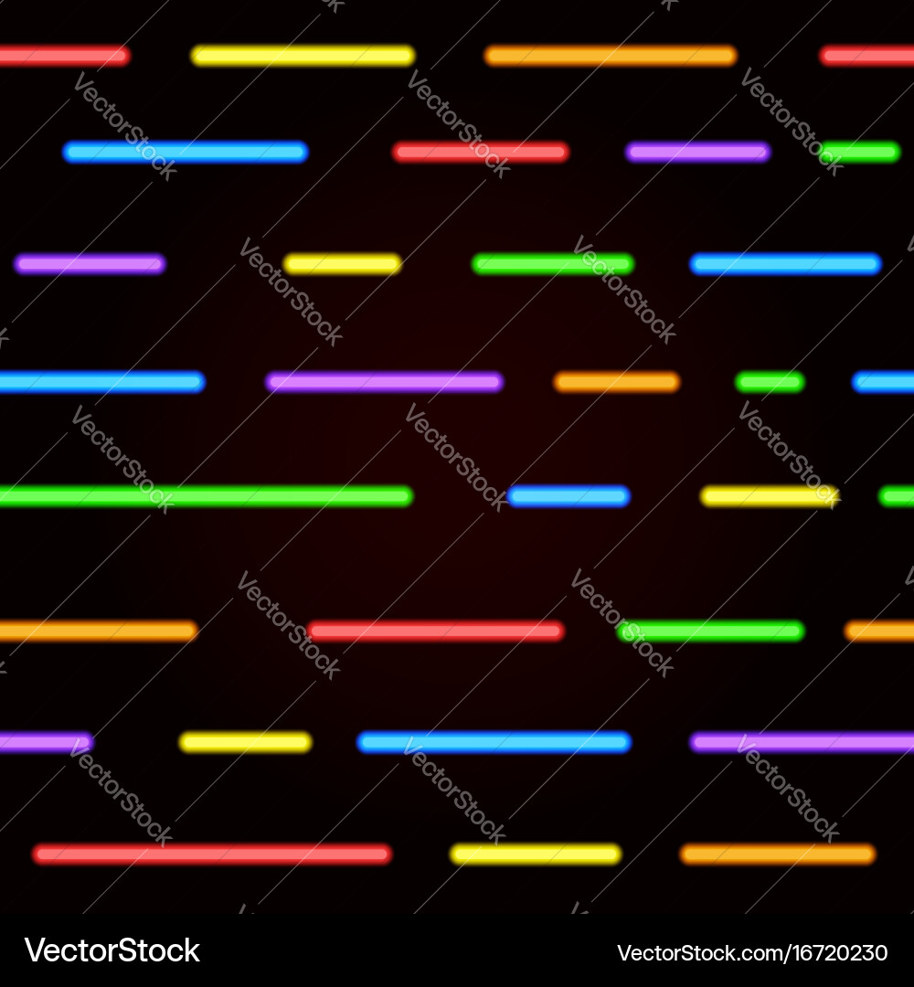 Neon seamless pattern bright neon lines Royalty Free Vector