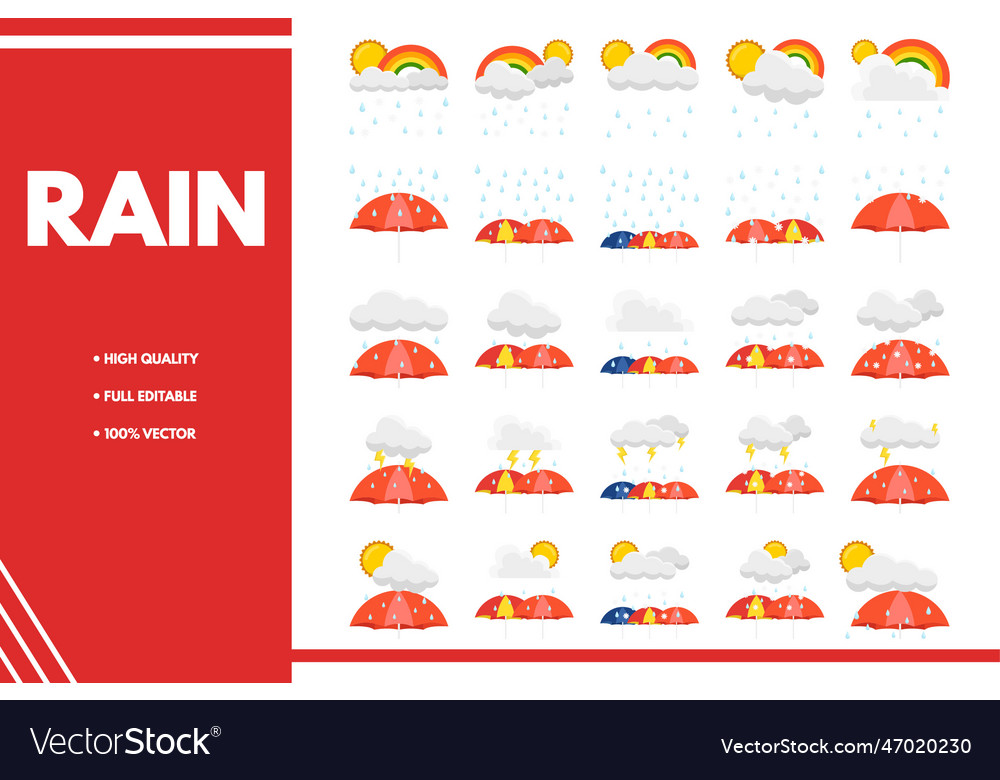 Rain Royalty Free Vector Image - VectorStock