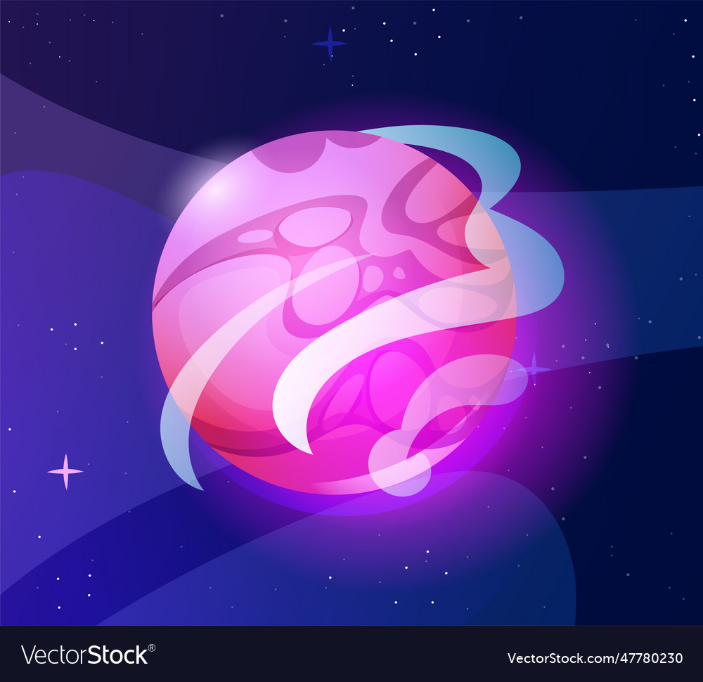 Space planet icon Royalty Free Vector Image - VectorStock