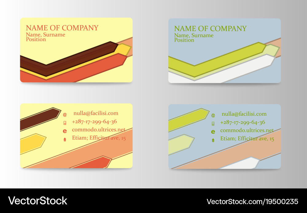 Business card background design with logo Vector Image