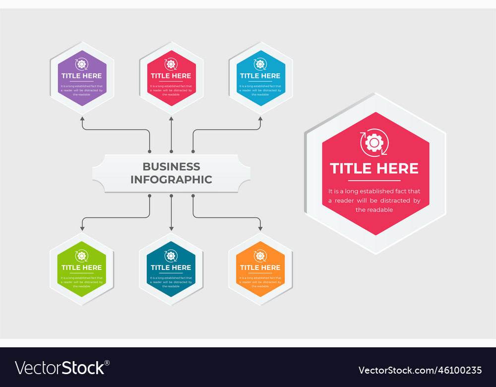 Business presentation and data visualization Vector Image