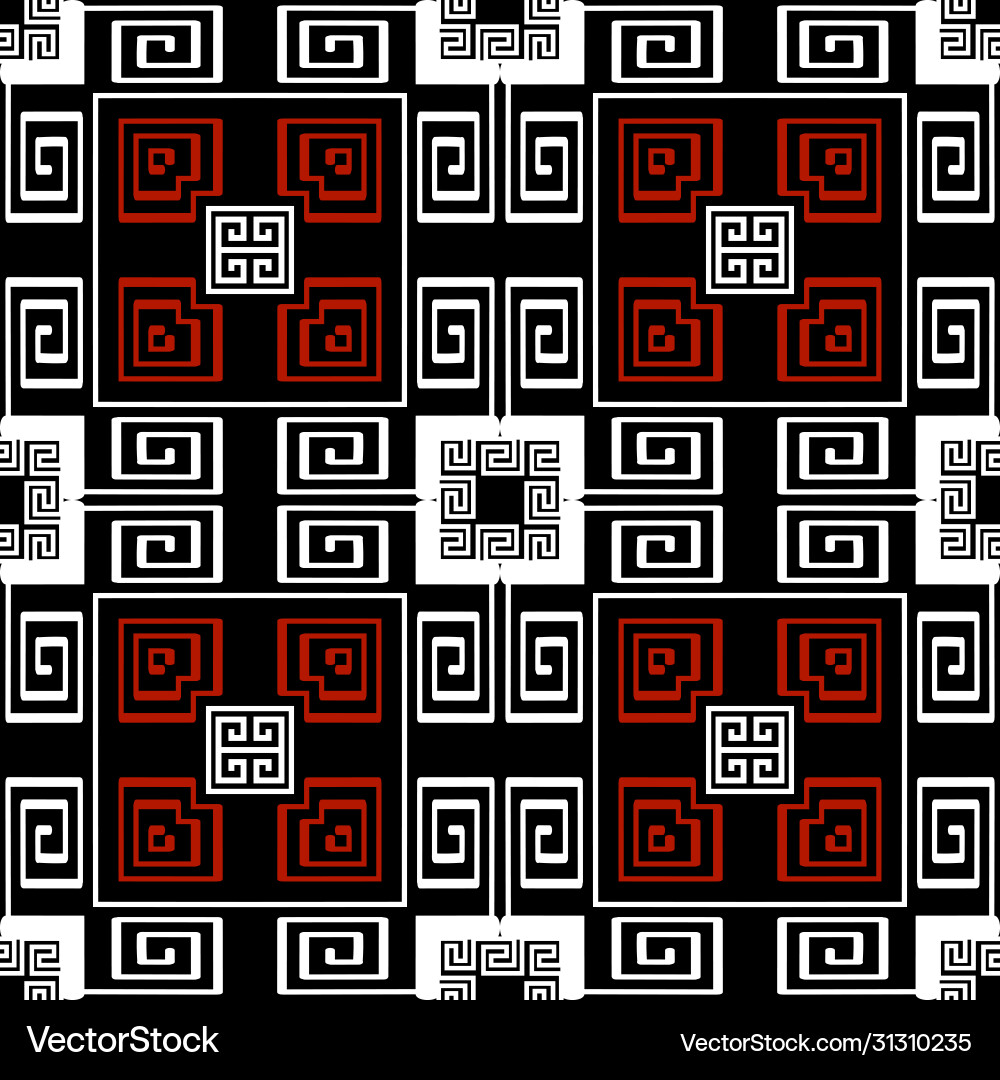 Greek tartan seamless pattern ornamental Vector Image